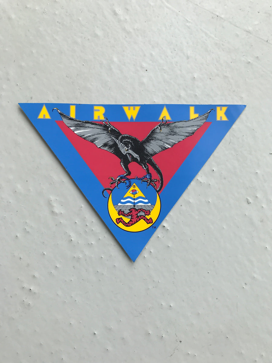 Vintage skateboard Airwalk sticker Triangle – Old School Racing Ass.